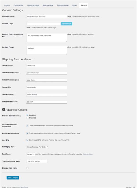 Customize And Print Invoice And Other Shipping Documents With A Premium WooCommerce Plugin