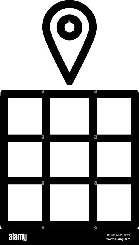 Grid Location Vector Icon Design Illustration Stock Vector Image And Art
