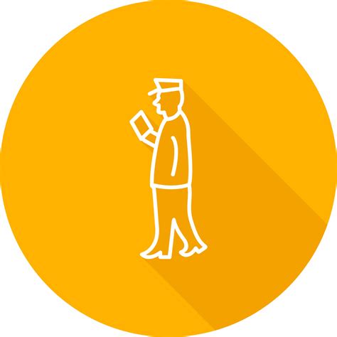 Guard Checking Passport Line Icon 23971979 Vector Art At Vecteezy