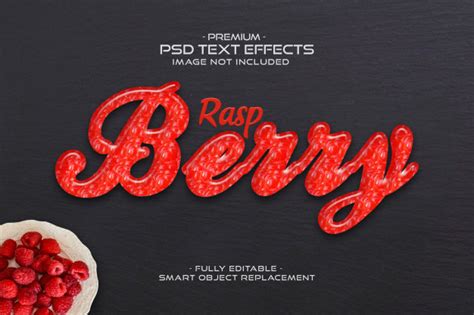 Raspberry Text Effect