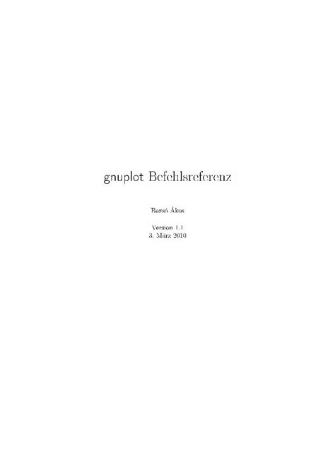 PDF Gnuplot Befehlsreferenz DOKUMEN TIPS