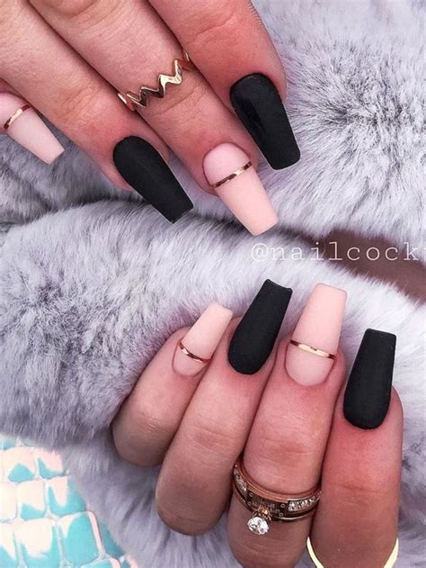 Одноклассники Matte acrylic nails Black coffin nails Fall acrylic nails