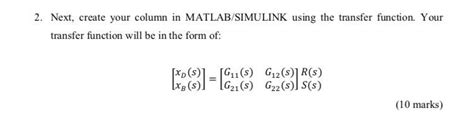 solved background a binary distillation column as in figure