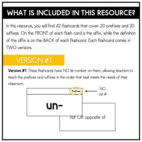 Prefix And Suffix Flashcards By Teaching To Engage Tpt
