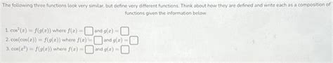 solved the following three functions look very similar but