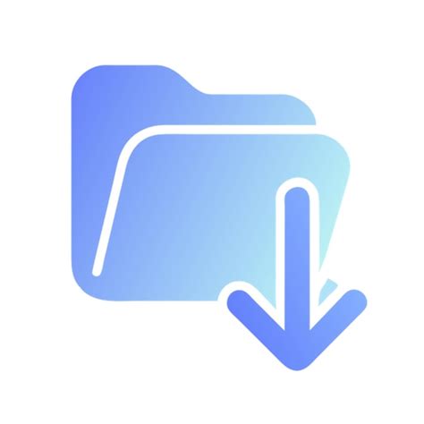 Premium Vector Downloads Icon Colored Shapes Gradient