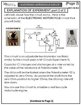 Mr Circuit Exp Build An ELECTRONIC MOTORCYCLE Science Electronics
