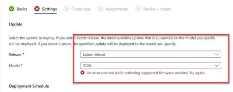 Blogpost Intune Error When Creating Deployment For Zebra Updates R Intune