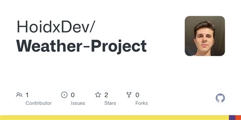 GitHub HoidxDev Weather Project