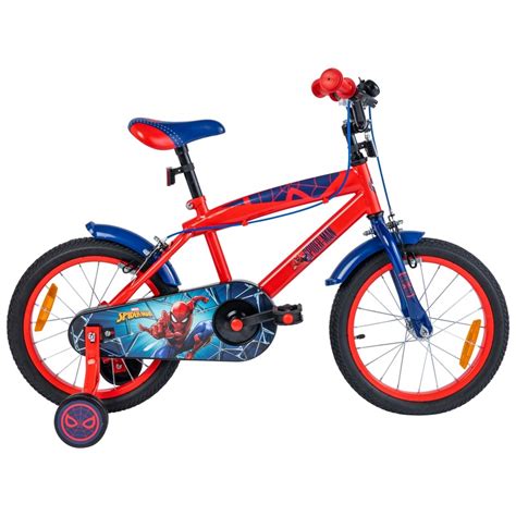 16 Inch Marvel Spider Man Bike Red Smyths Toys Uk