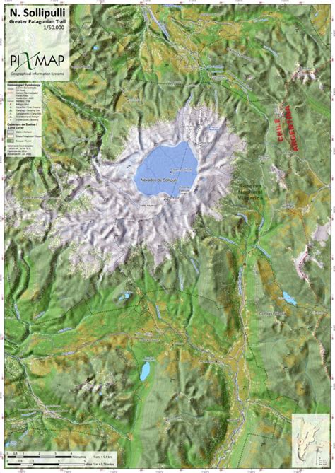 Volcán Sollipulli 150000 Map By Pixmap Cartografia Digital Avenza Maps