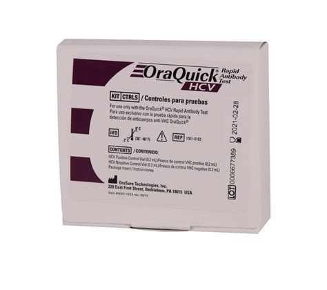 Orasure Oraquick® Hcv Controls Stat Technologies