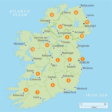 Map Of Ireland Ireland Regions Rough Guides Map Of Ireland