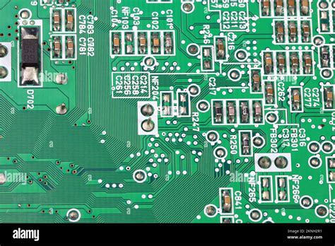Computer Printed Circuit Board With Electronic Components Circuit Board Electronic Computer