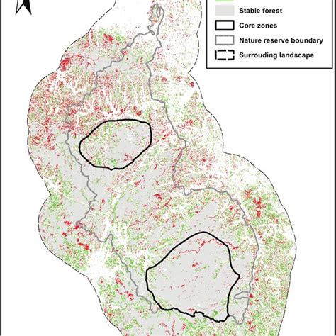 The Location Of Core Zone Buffer Zone Experimental Zone And Download Scientific Diagram