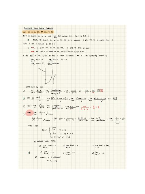 Calc 1 Final Review Problems Pdf