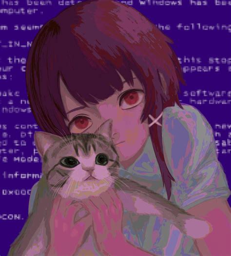 Iwakura Lain Serial Experiments Lain Drawn By Izuru Danbooru