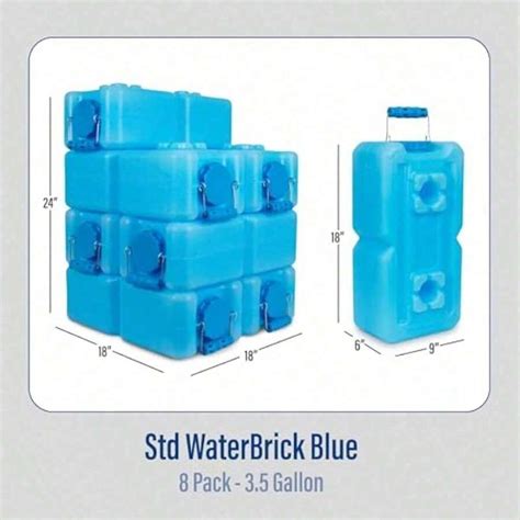 Water Storage Containers For Emergency Water Storage 4 Pack Of