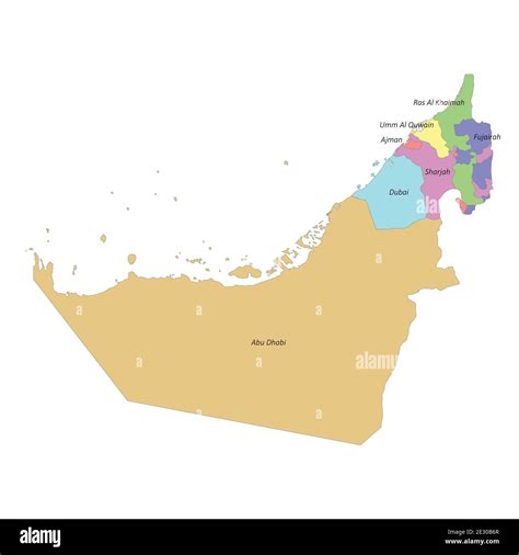 United Arab Emirates Map Of Regions And Provinces Orangesmilecom