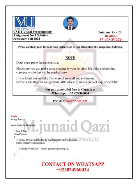 cs411 assignment 1 solution pdf