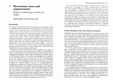 Pdf Movements States And Empowerment Womens Mobilization In Chile