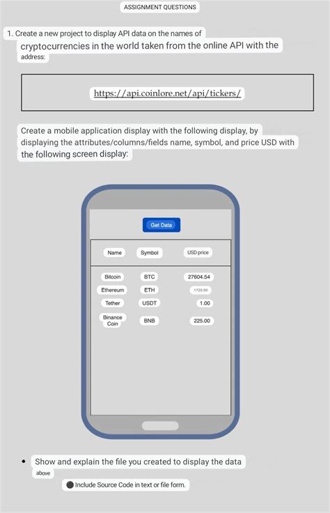 Solved 1 Create A New Project To Display Api Data On The