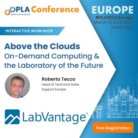 Labvantage Workshop Pla2024europe Paperless Lab Academy