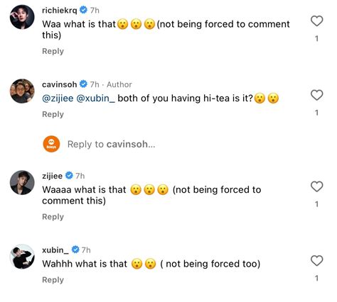 Cavin Soh ‘forced Zong Zijie To Leave A Comment On His Ig And We Think He Regrets Doing That