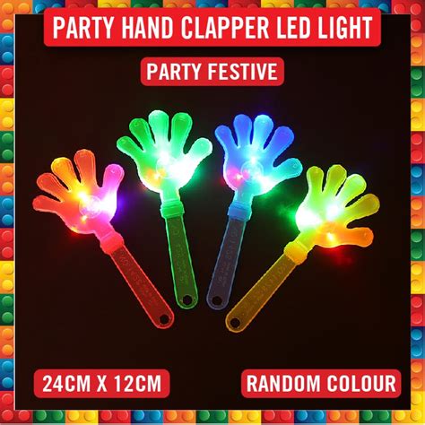 Party Hand Clapper Flashing Led Light Fun Hand Clapper Party Toy
