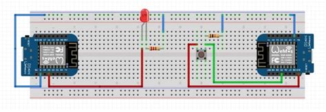 Connecting Two Esp8266 Modules Using Esp Now A Button And A Led
