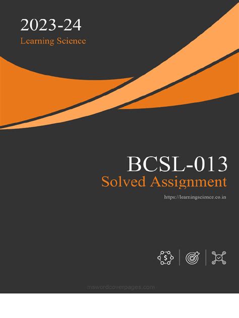 Bcsl 013 Solved Assignment 2023 2024 Pdf