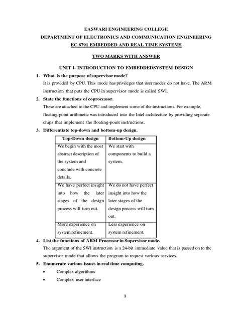 Erts Two Mark With Answers 2021 2022 Pdf Central Processing Unit