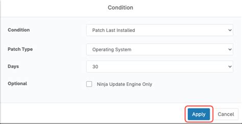 Viewing Applicable Patches Ninjaone