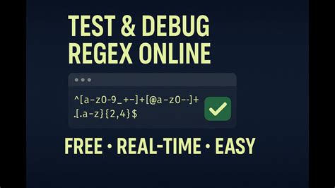 Regex Tester Online Free Tool