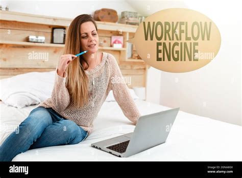 Conceptual Caption Workflow Engine Business Overview Software Application That Manages Business