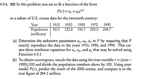 solved 4 5 6 in this problem you are to fit a function of