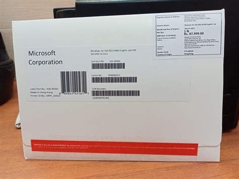 Windows Server 2022 Standard At ₹ 9999pack In Vellore Id 27137572612