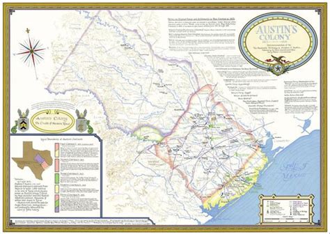 Map Of Early English Settlers In Texas