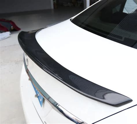 탄소 섬유 자동차 후면 윙 트렁크 립 스포일러 15 18 벤츠 c 클래스 w205 c180 c200 c260 2015 2016