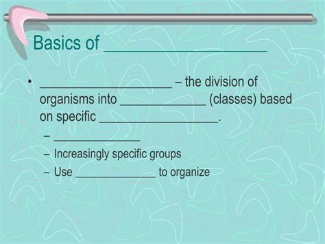 Ppt Classification And Taxonomy Powerpoint Presentation Free