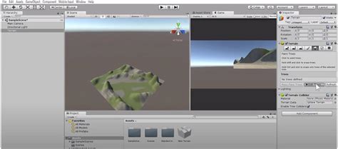 Create A Terrain Add Trees And Grass In Unity