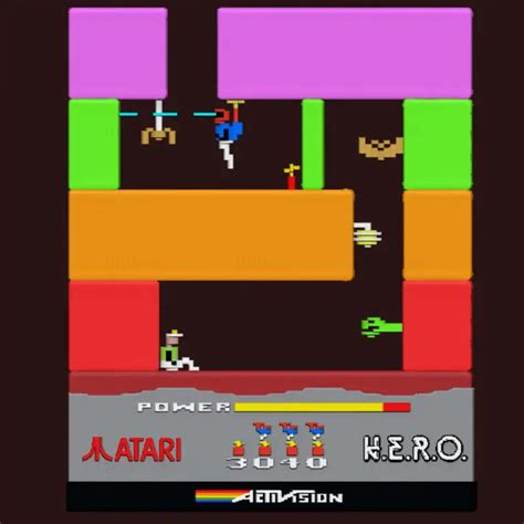 Atari Herohelicopter Emergency Rescue Operation 3d Printed Retro