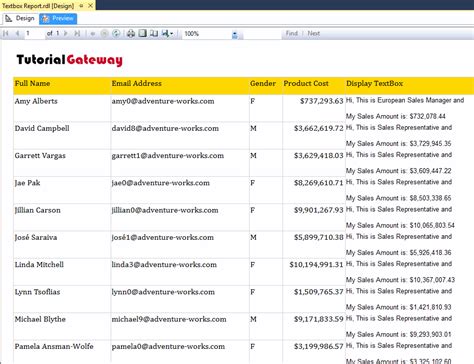 Add TextBox To SSRS Report