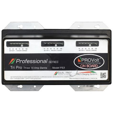 Pro Charging Systems Boat Battery Charger Ps3 3 Bank Tripro 15a