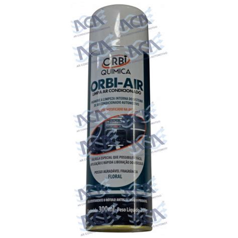 Higienizador De Ar Cond Orbi Air Floral 300ml Gás Refrigerante E