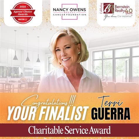 Terri Guerra Finalist For The Charitable Service Award 2025