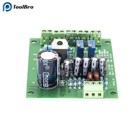 Vu Level Audio Meter Stereo Amplifier Board 2pcs Vu Meter 9 12vdc Stereo Amplifier Board Ένδειξη
