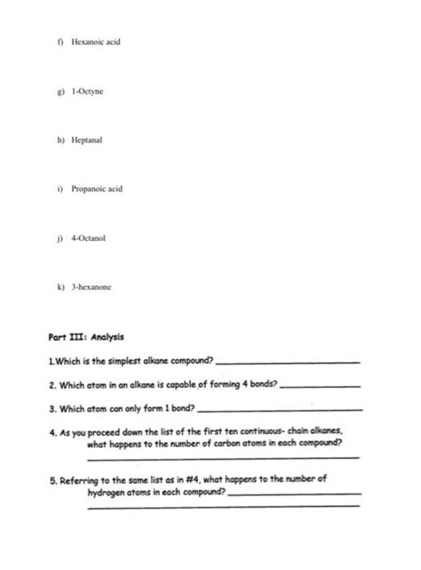 Solved Name Functional Group Identification Worksheet 1