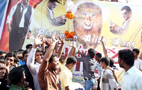 Ajith Fans Celebrate Billa 2 Release Images Wallwoods