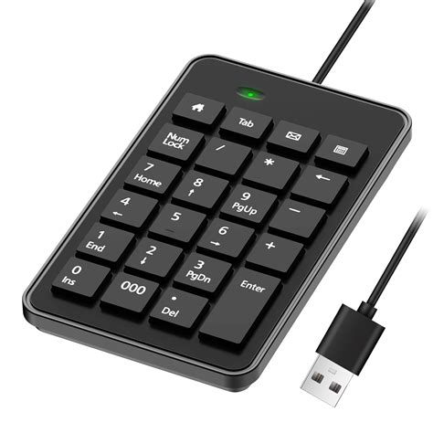 wired 10 key usb keypad number pad portable numeric keypad keyboard for laptop pc